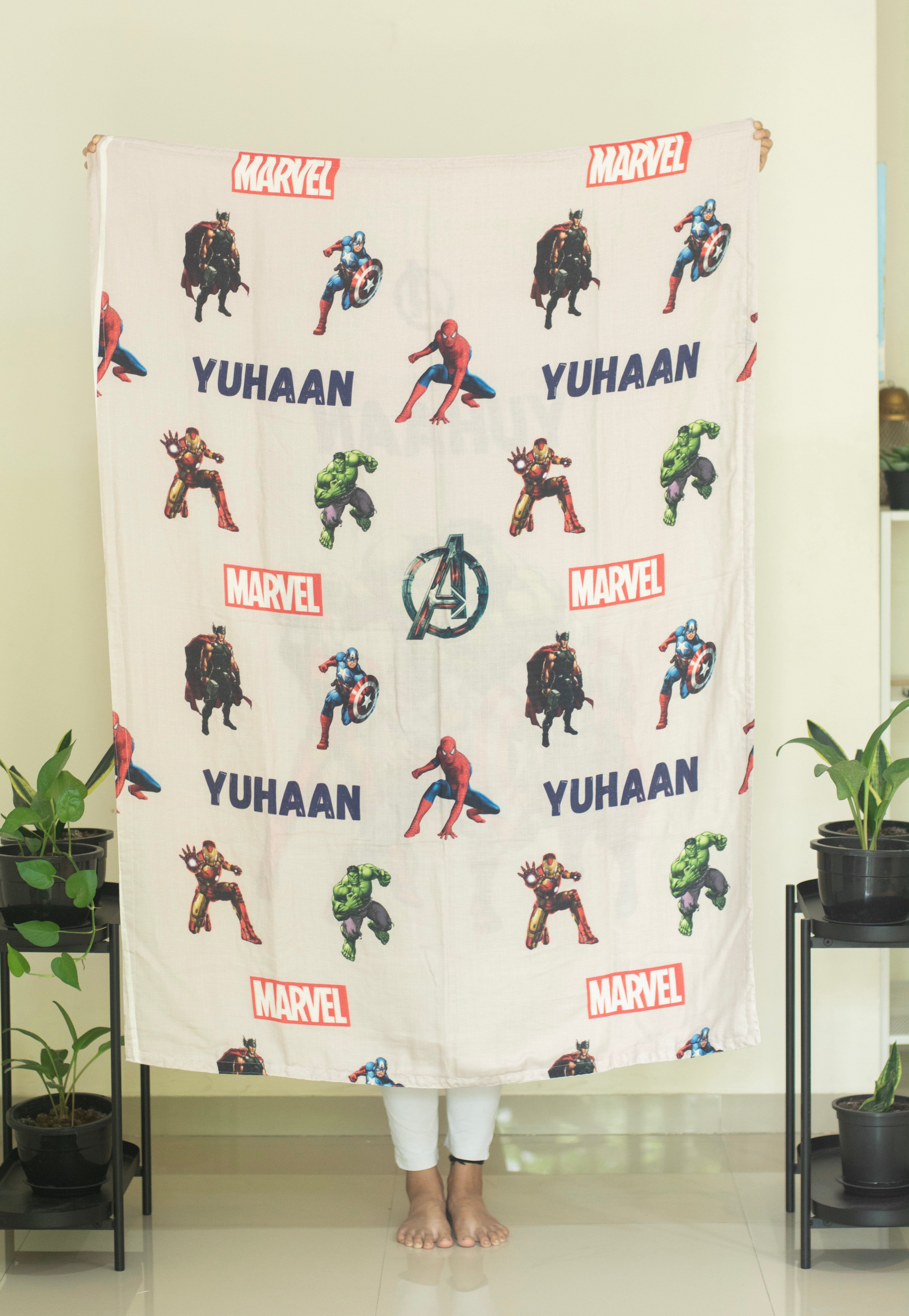 Avengers Custom Blanket for Babies Trunk Box Baby