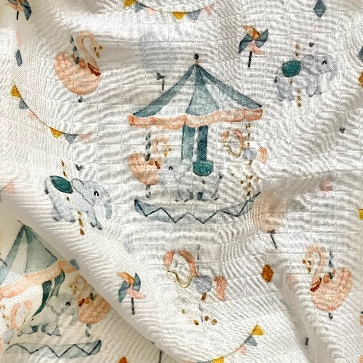 Animal Carousel Swaddle: Playful Sleep for Babies